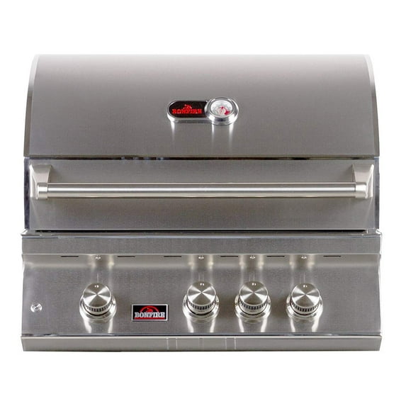 "Bonfire BBQ 28"" Built-In 3 Burner LP Gas Grill with Infrared ...