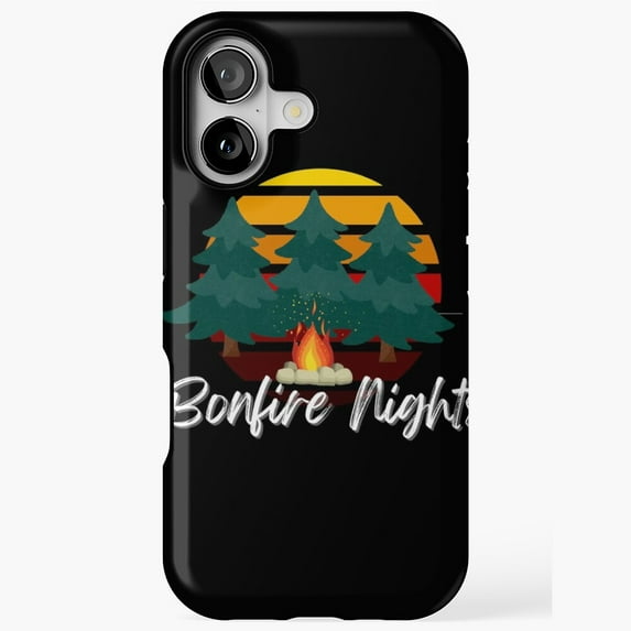 Bonfire Nights Season Vibe Protective Cover for iPhone 11 12 13 14 15 ...