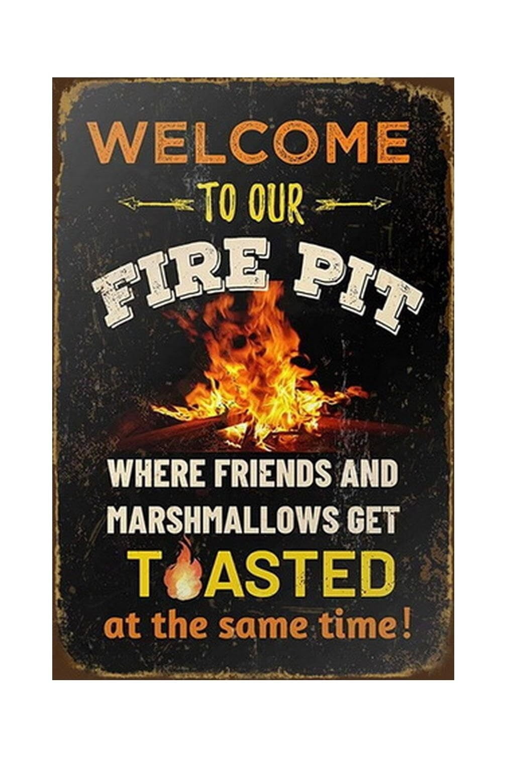 Bonfire poster Drinking Wall Art, BBQ Décor Poster,Fire Pit,for Cabin ...