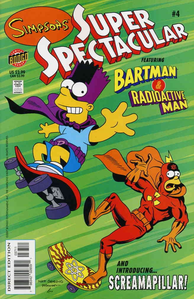 Bongo Comics Presents Simpsons Super Spectacular #4 VF ; Bongo Comic ...
