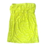 Bongo Junior Womens Yellow Swim Suit Cover Up Neon Zebra Strapless Sun ...
