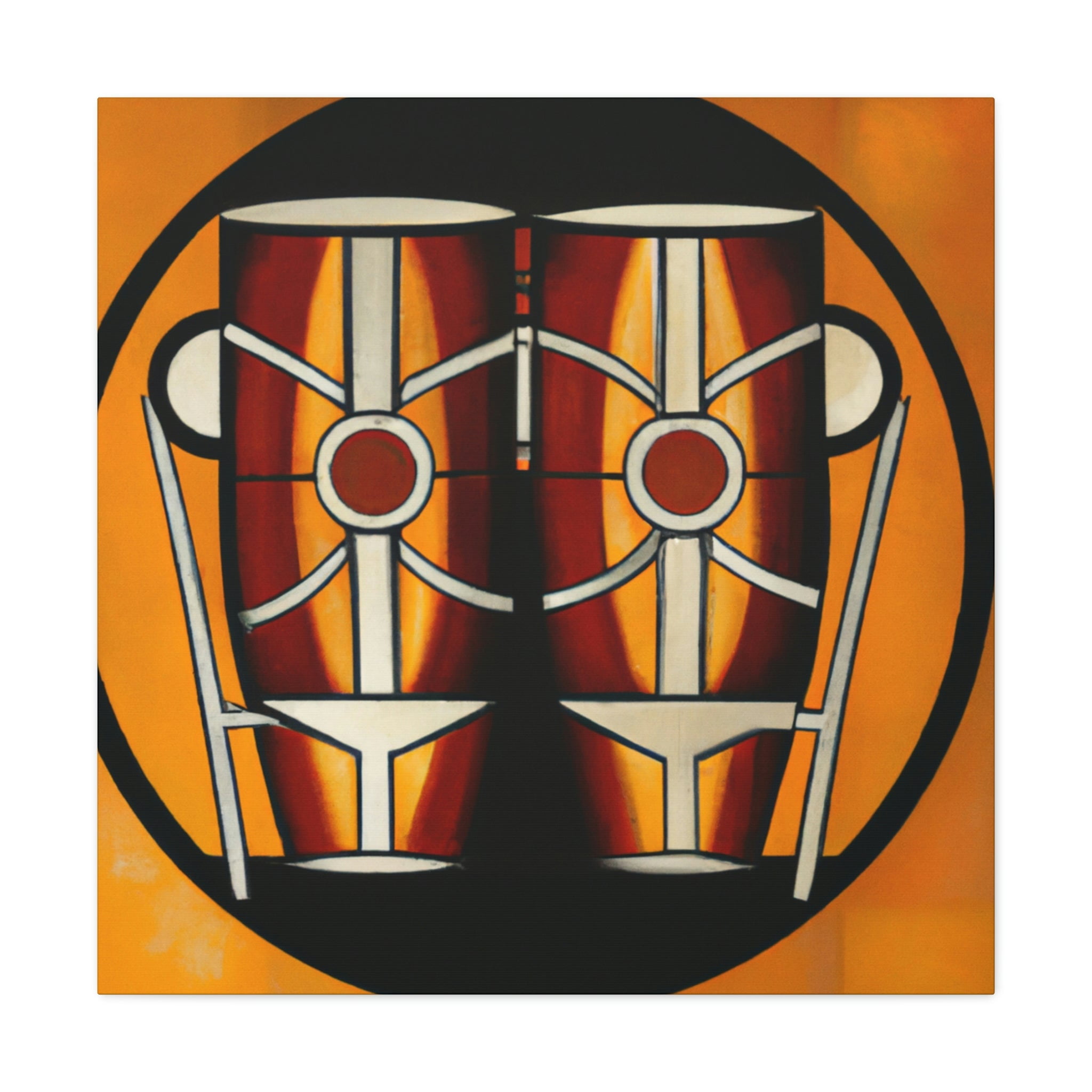 Bongos of Glittering Gold - Canvas - Walmart.com