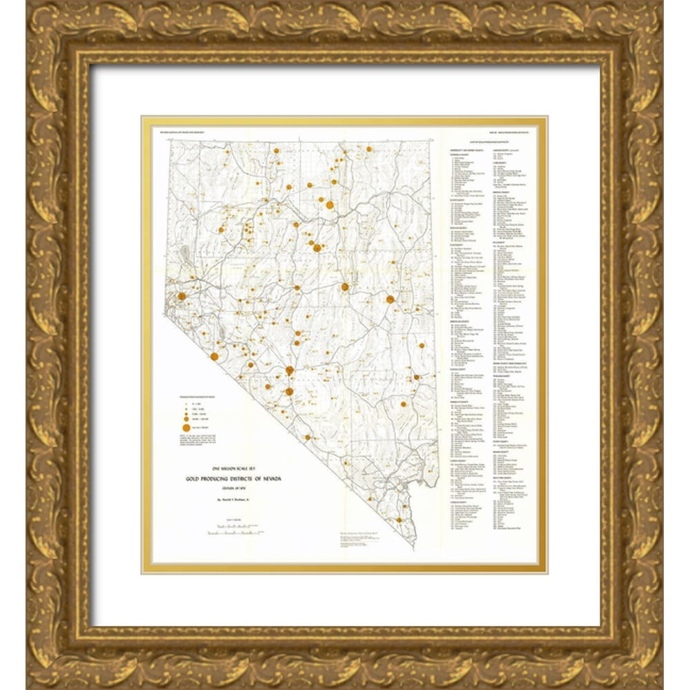 Bonham 20x22 Gold Ornate Wood Framed with Double Matting Museum Art ...