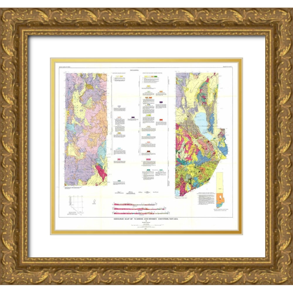 Bonham 21x20 Gold Ornate Wood Framed with Double Matting Museum Art ...