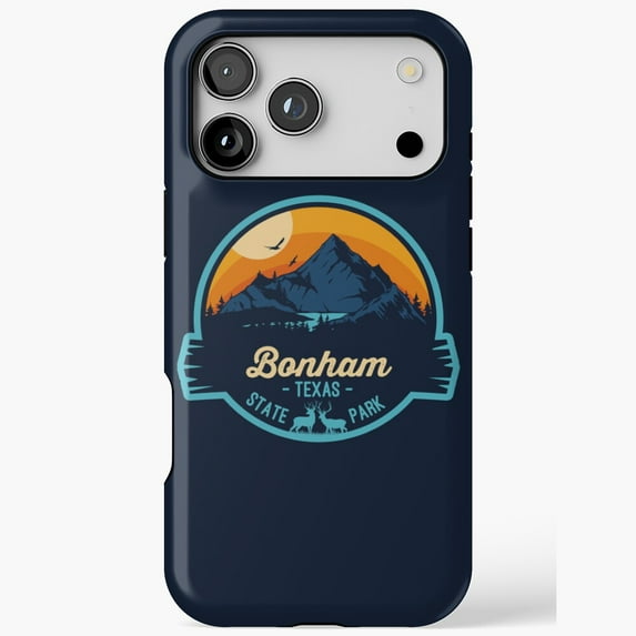 Bonham State Park Texas Souvenir Badge Protective and Compatible iPhone ...