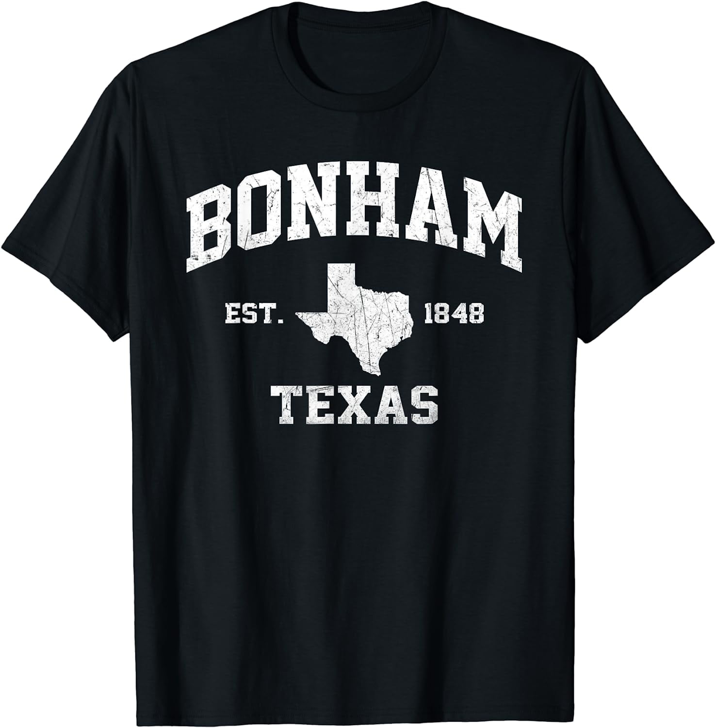 Bonham Teas T vintage State Athletic style T-Shirt - Walmart.com