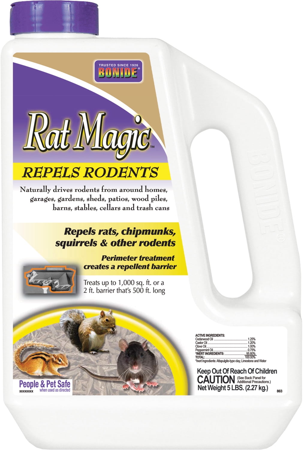 Bonide 5lbs. Rat Magic Rodent Repellent Granules - Walmart.com
