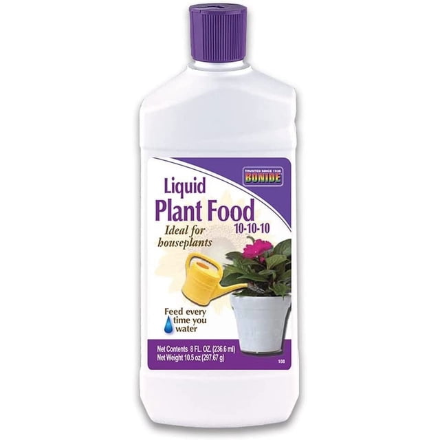 Bonide Indoor Plant Food Fertilizer, 10-10-10 Concentrate, 8 oz. Feed ...