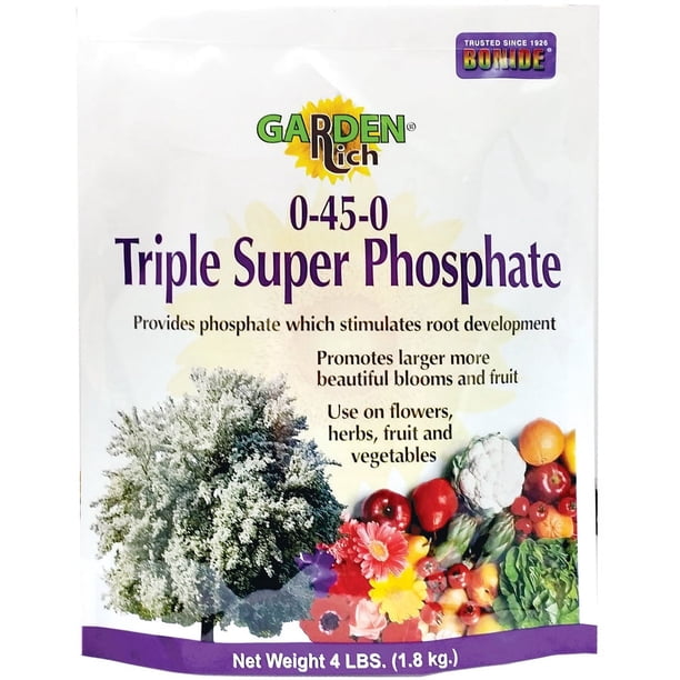 Bonide 969 Triple Super Phosphate, 0-45-0, 4 lbs, Each - Walmart ...
