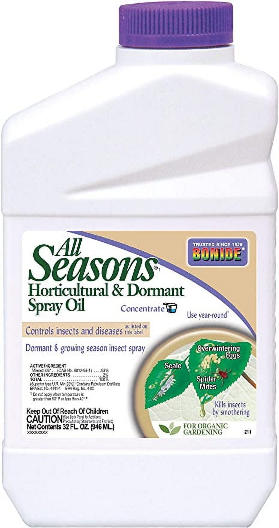 Bonide All seasons Organic Insect Killer 32 oz. (Packaging May Vary ...