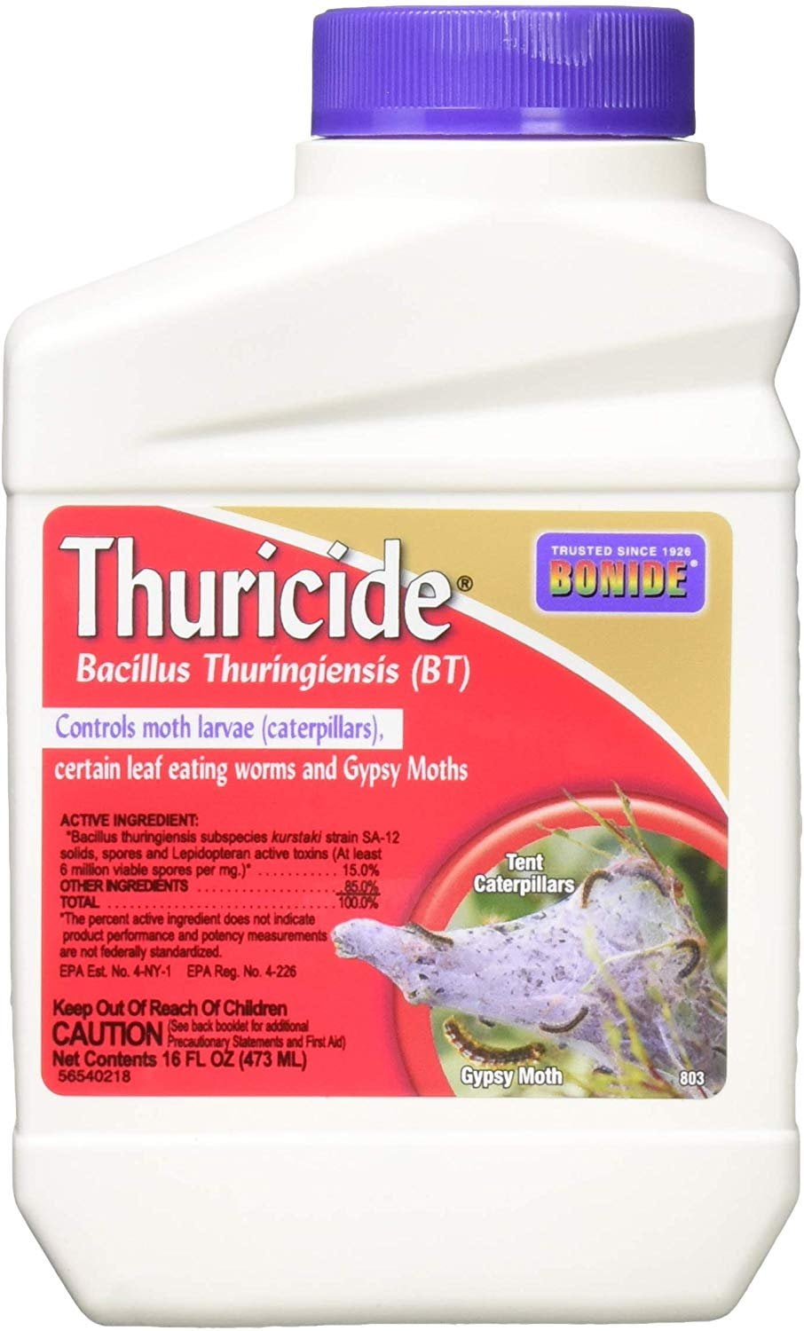 Bonide Organic Bug Control, Thuricide BT Insect Killer for Plants ...