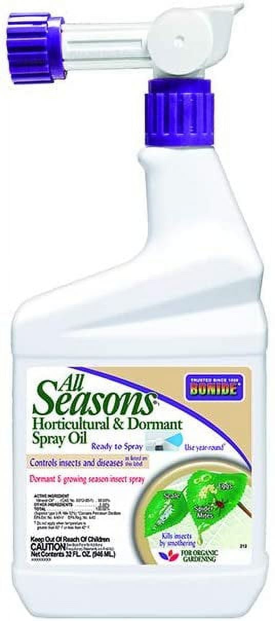 BONIDE All Seasons Horticultural Spray Oil, Insect and Mite Control, 32 ...