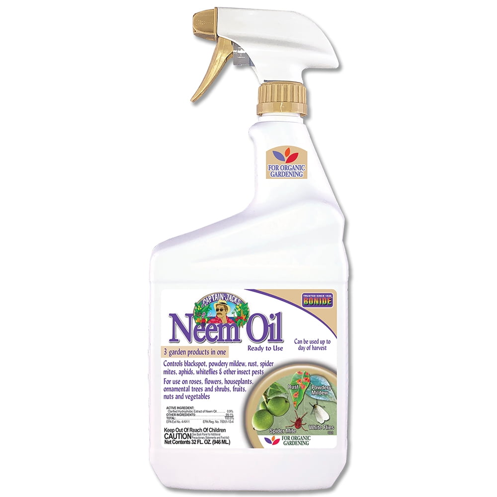 Bonide Captain Jack's 32 oz Neem Oil Spray for Indoor & Outdoor Plants ...