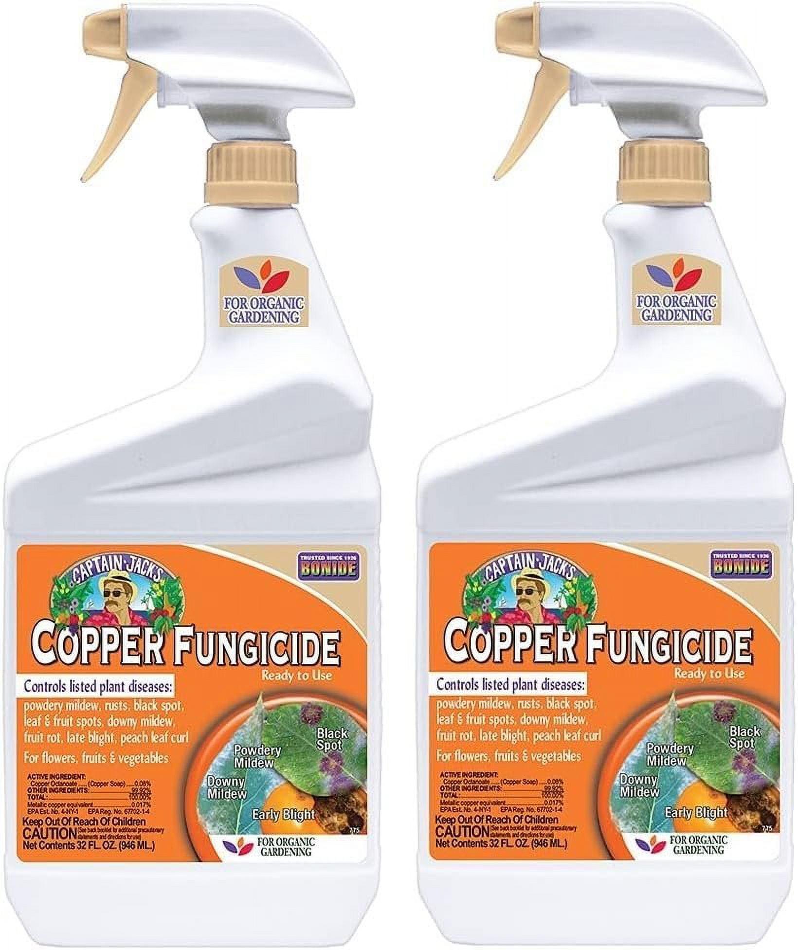 Bonide Captain Jack's Copper Fungicide, 32 oz Ready-to-Use Spray for ...