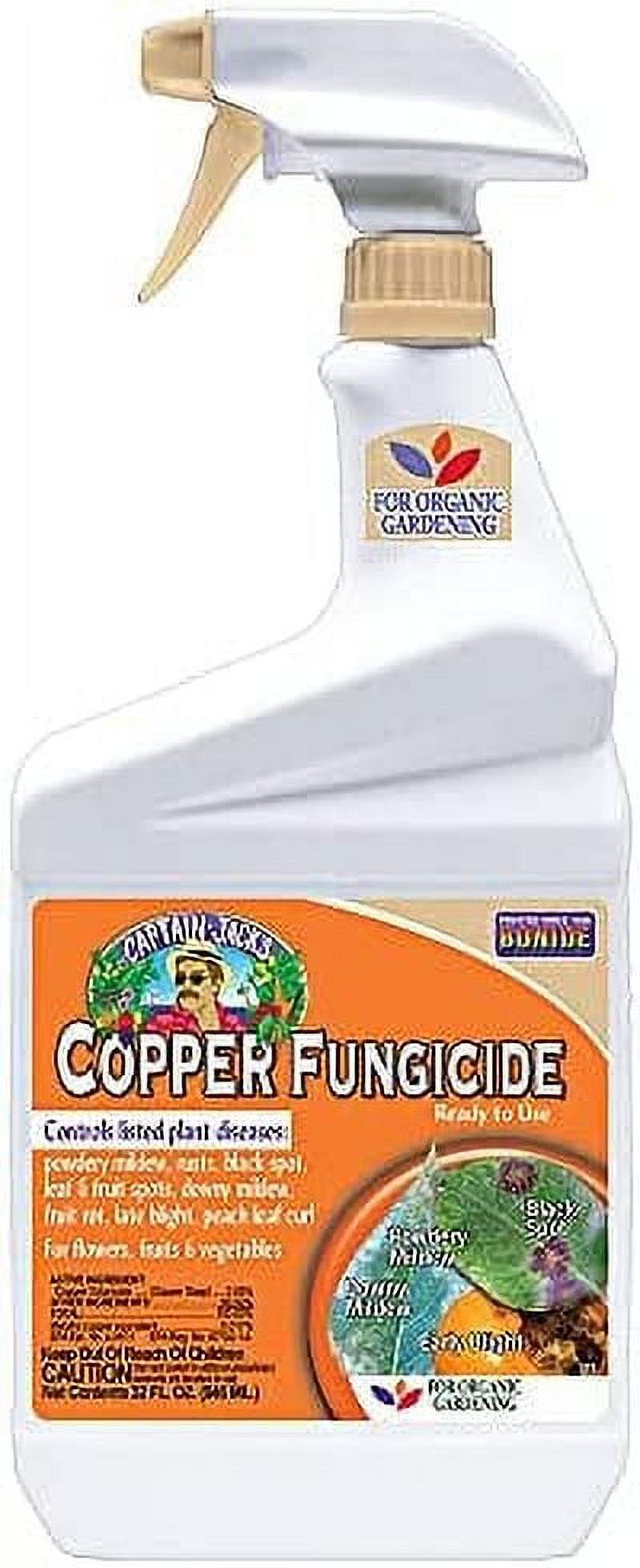 BONIDE Captain Jack's Copper Fungicide, 32 oz Spray, Organic Gardening ...