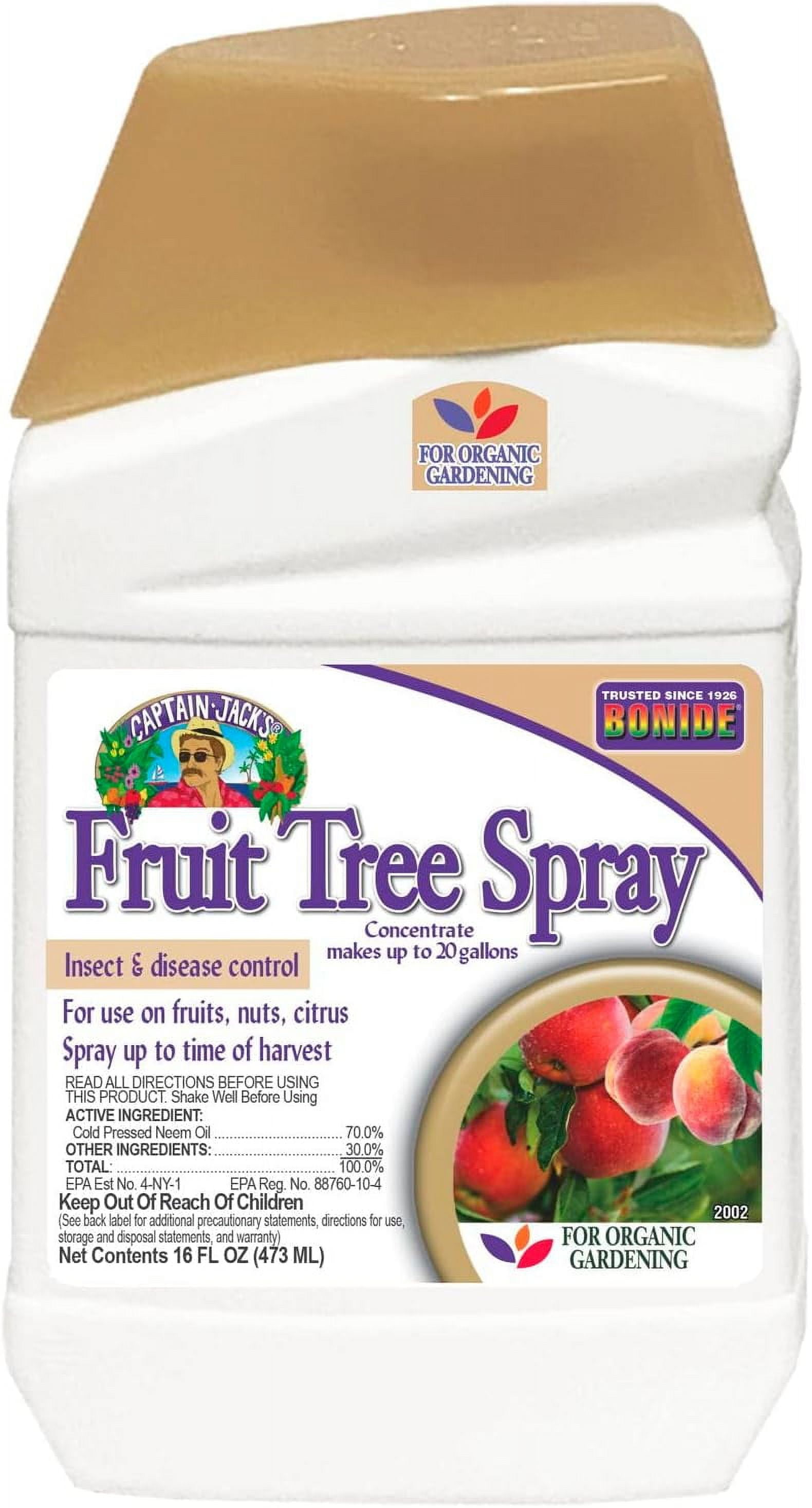 Bonide Captain Jack's Fruit Tree Spray, 16 oz Concentrate, Insect ...