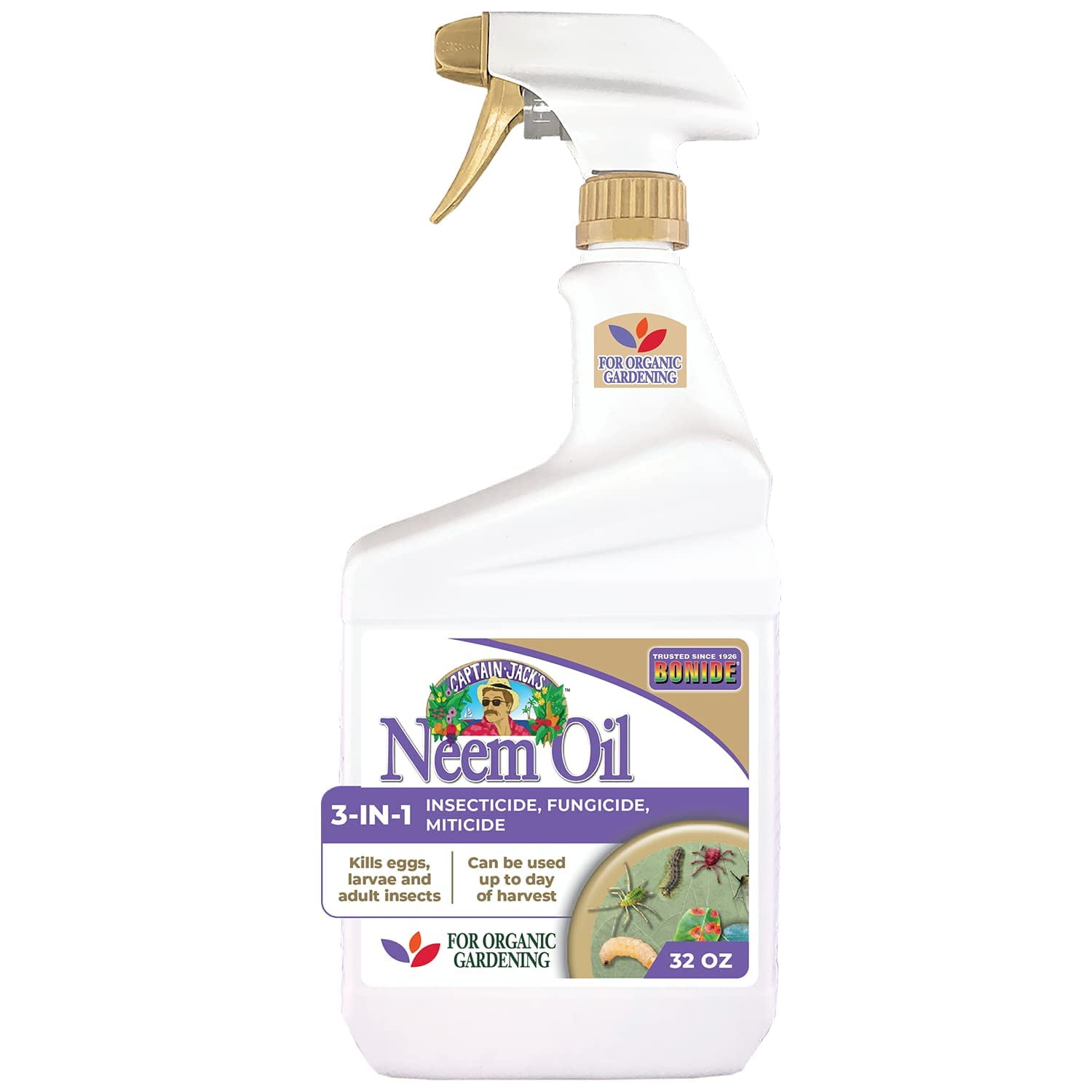 Bonide Captain Jack's Neem Oil, 32 oz Ready-to-Use Spray, Multi-Purpose ...