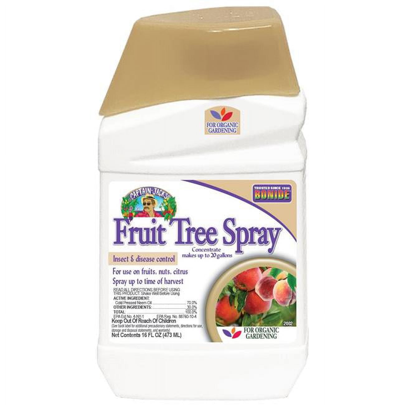 Bonide Captain Jacks Organic Neem Plant Spray, Insecticide, Fungicide ...