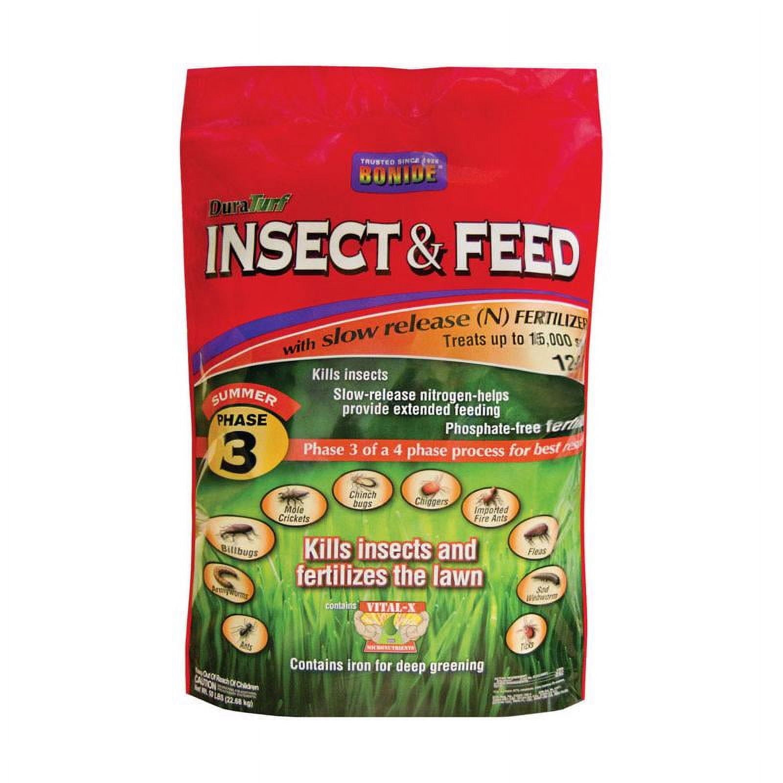 Bonide DuraTurf Insect and Grub Control Lawn Fertilizer For All Grasses ...