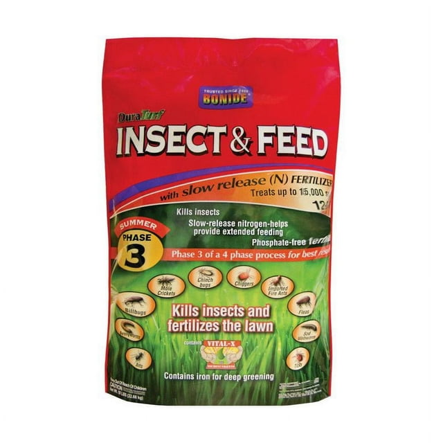Bonide DuraTurf Insect and Grub Control Lawn Fertilizer For All Grasses ...