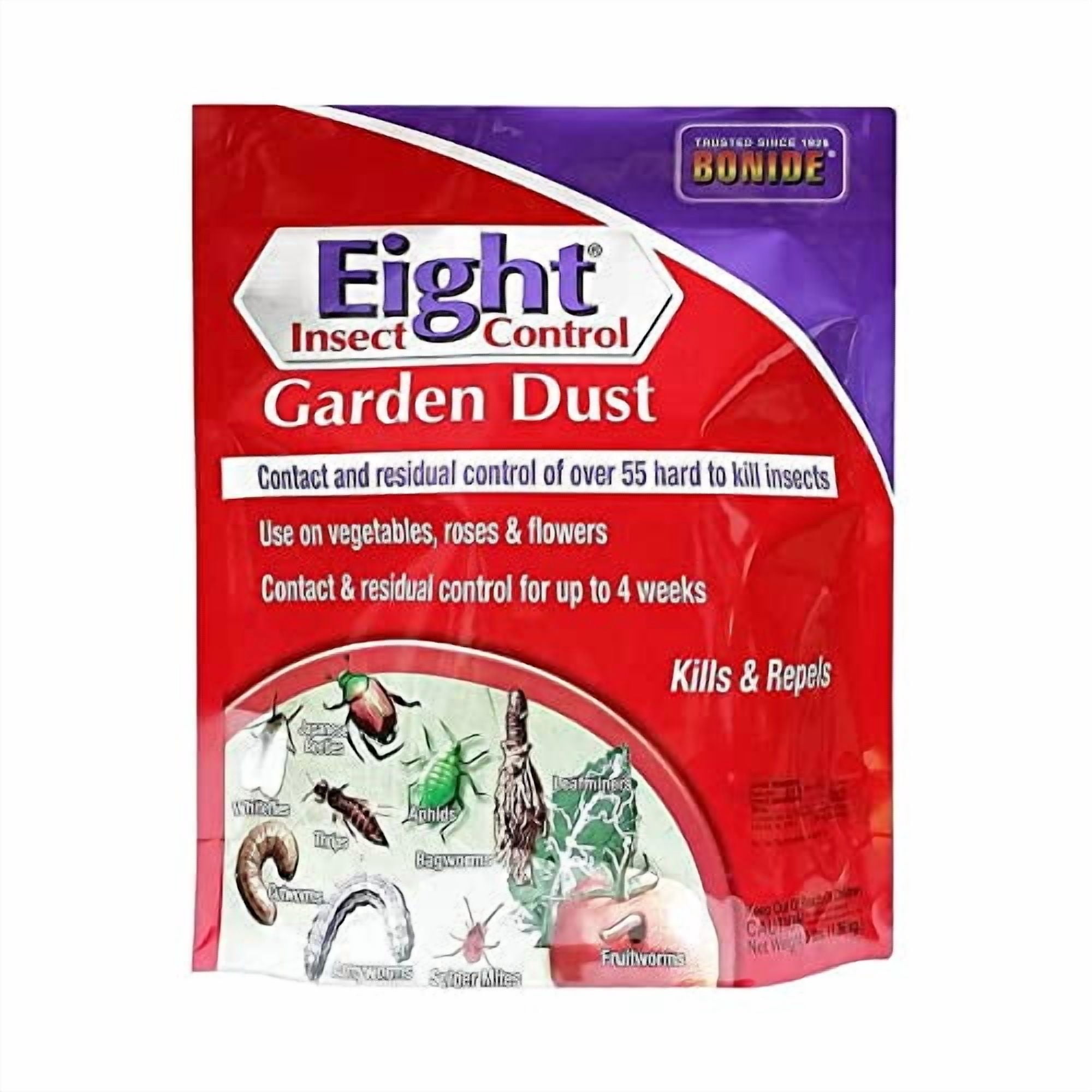 Bonide Eight Insect Control Garden Dust, 3 lb. Insect & Mite Killer for ...