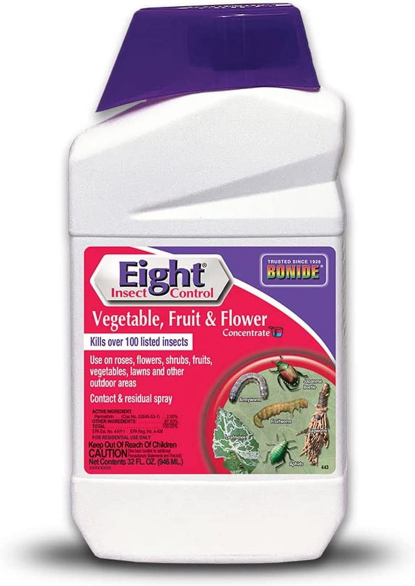 Bonide 32 OZ Concentrate Eight Vegetable Fruit Flower Insect Control Contains - Walmart.com