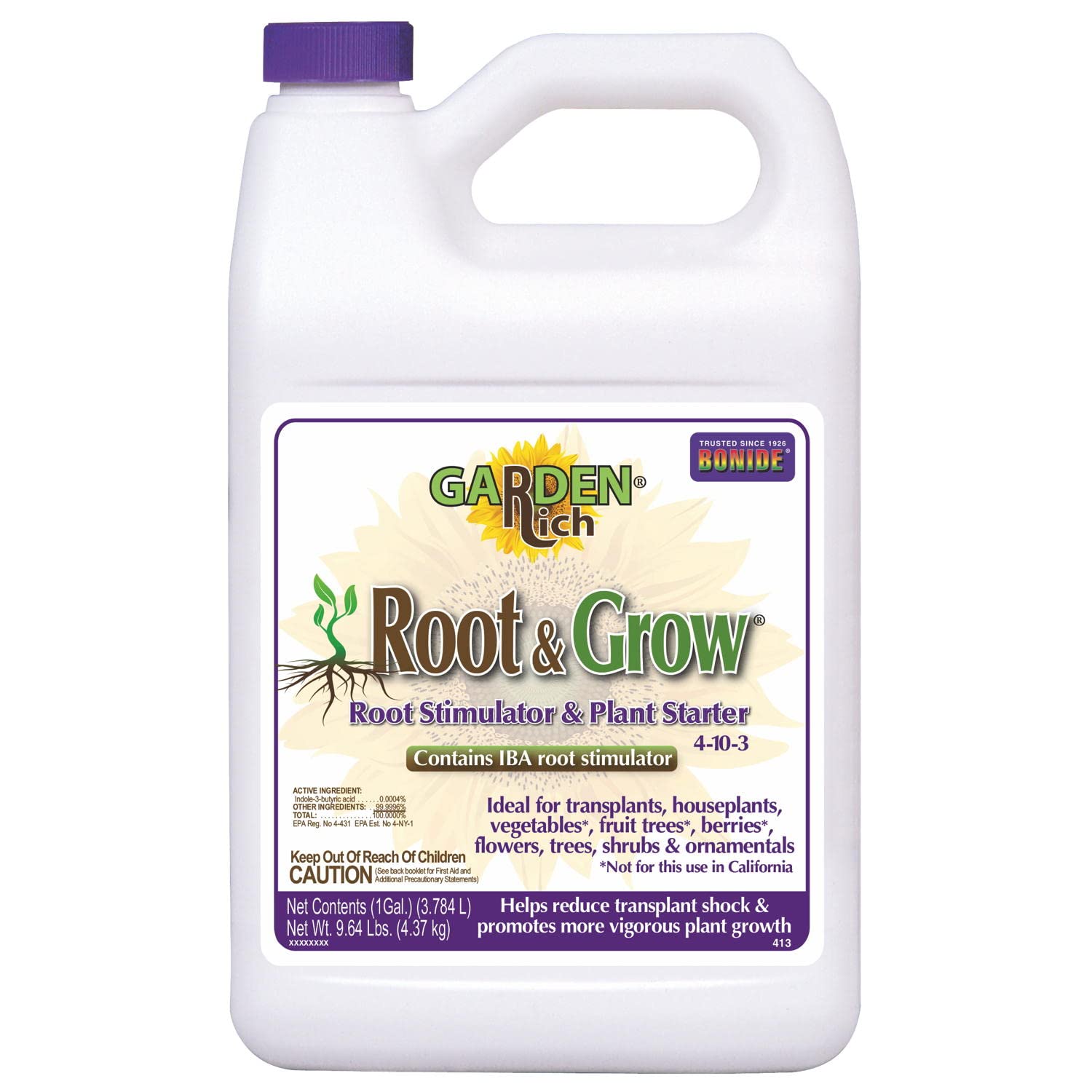 Bonide Garden Rich Root & Grow Root Stimulator & Plant Starter, 128 oz ...