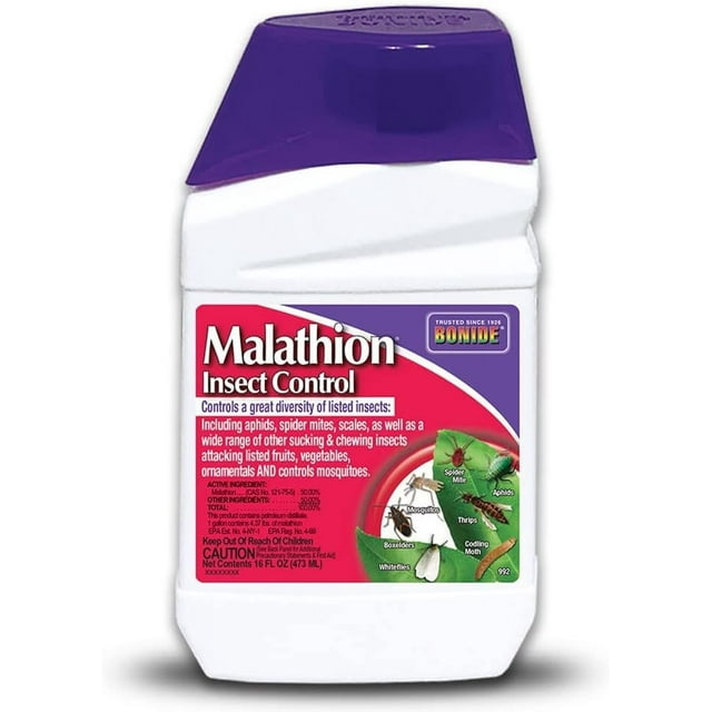 Bonide Malathion Insect Control, 16 oz Ready-to-Mix Concentrate Bug ...
