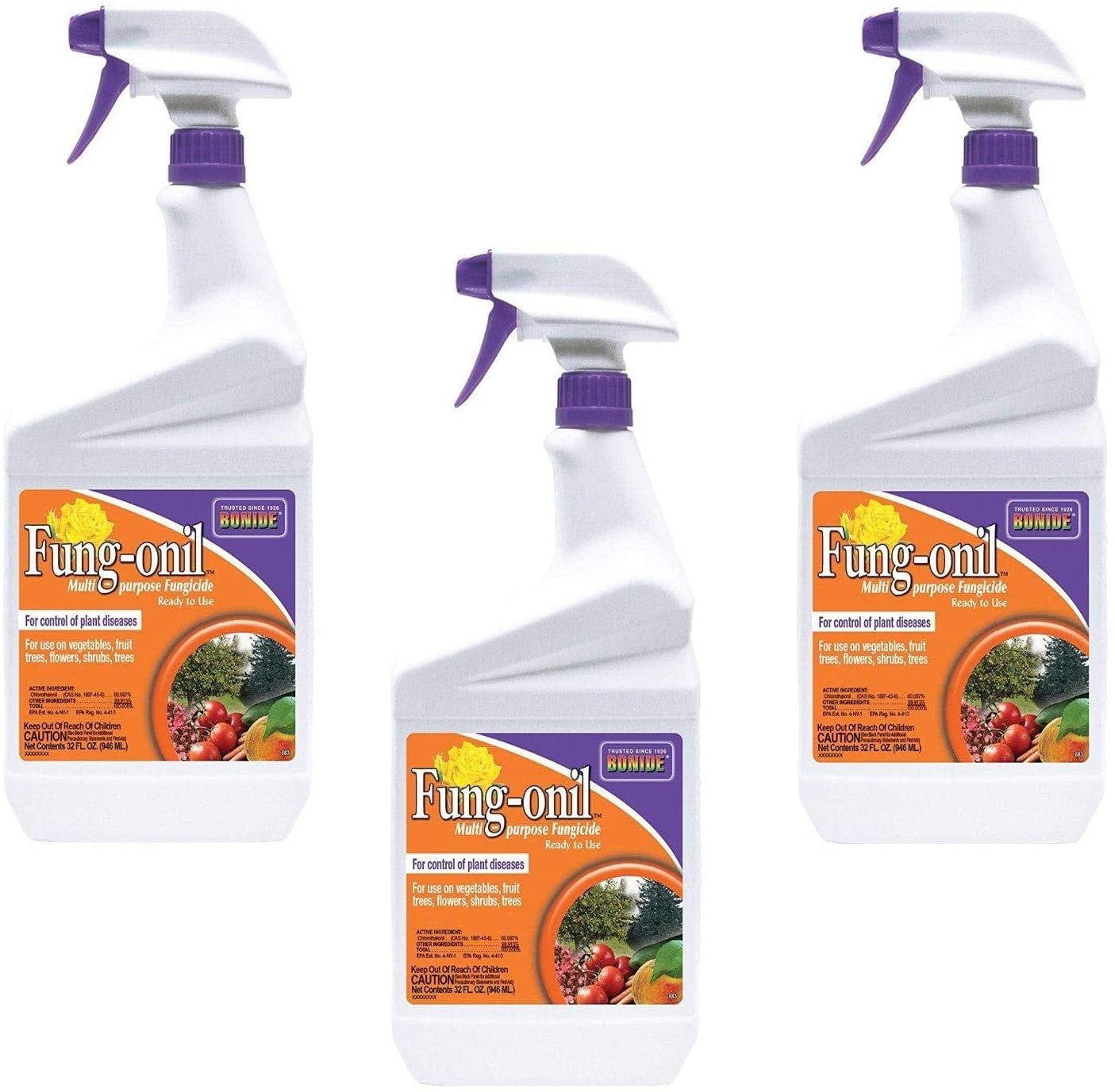 Bonide Products 4410 Ready-to-Use Fungicide, 32-Ounce, Pack of 3 ...