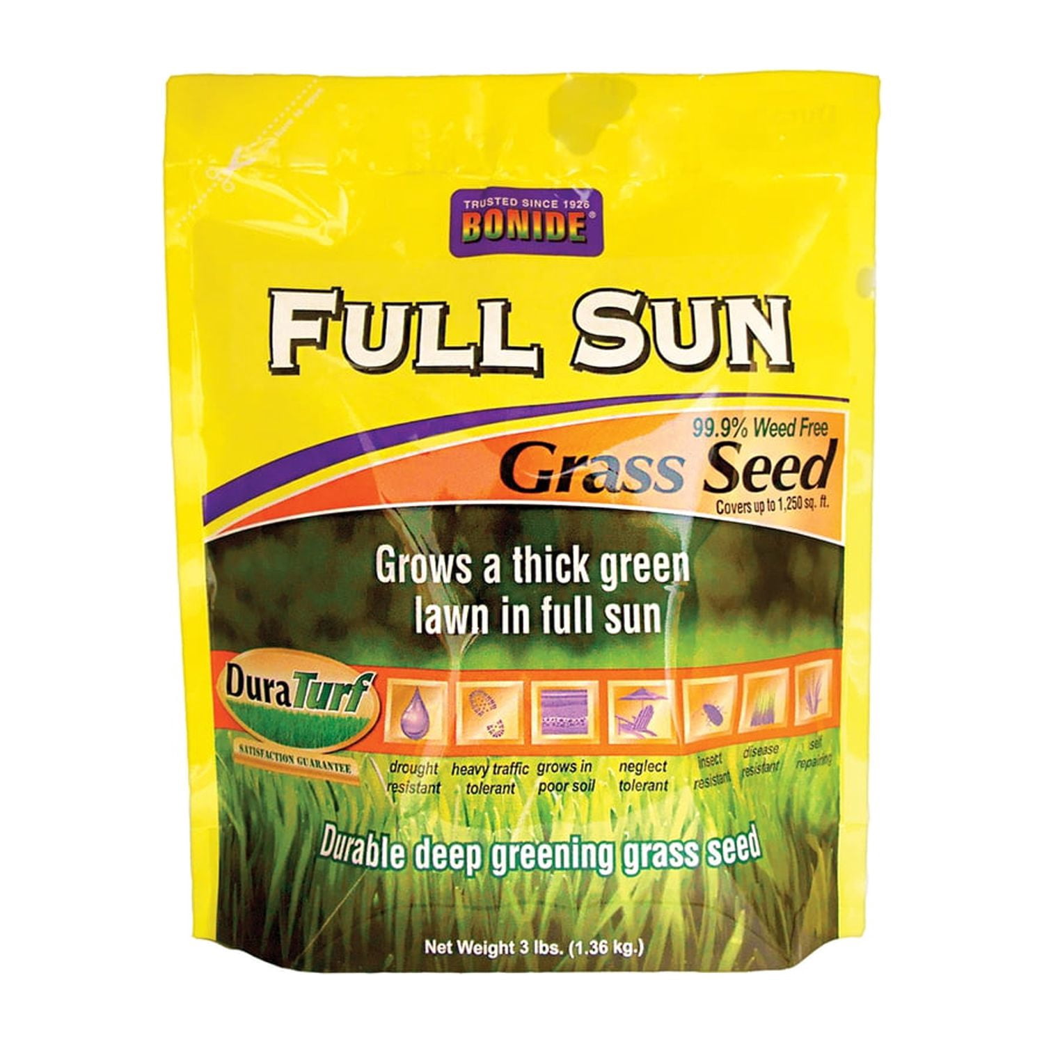 Bonide DuraTurf Northern Mix Full Sun Grass Seed 3 lb. - Walmart.com
