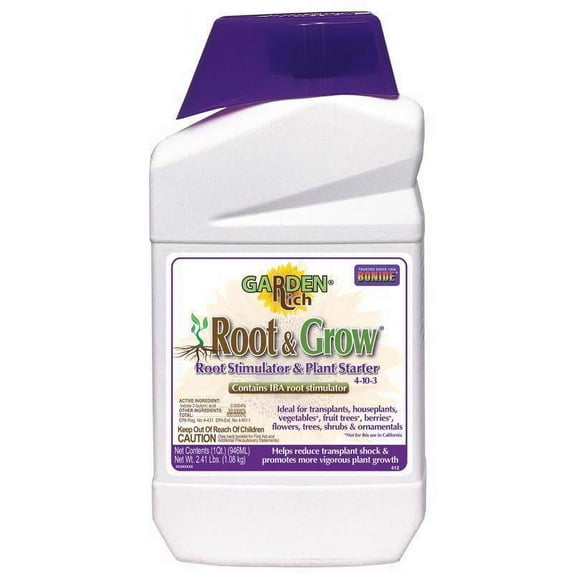 Bonide Garden Rich Root & Grow 1 Qt. 4-10-3 Fertilizer, Hormone ...
