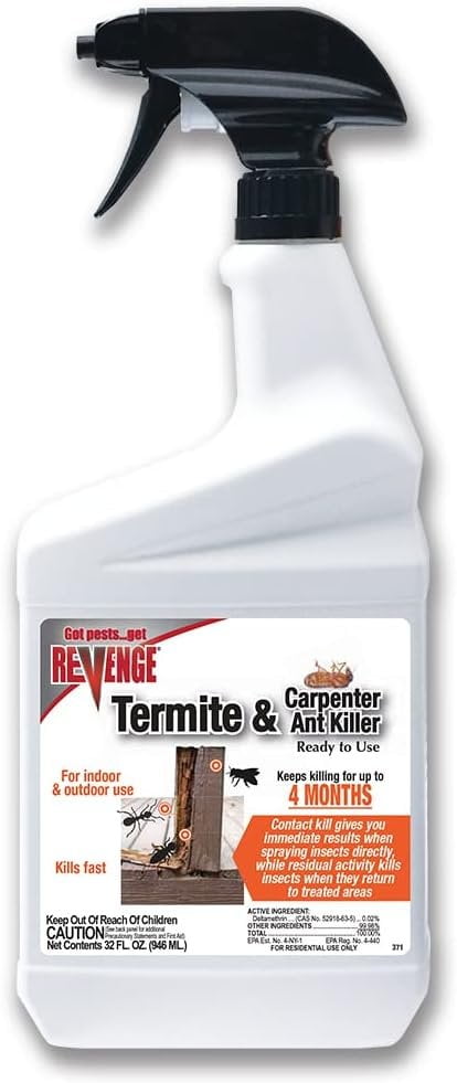 Bonide Outdoor Termite & Carpenter Ant Insecticide Spray, 32 oz Ready ...