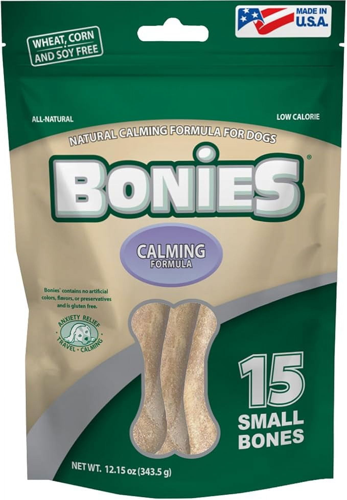 Bonies Natural Calming Formula Small-Sized Single Bone - Contains Chamomile & Lavender, Help ...