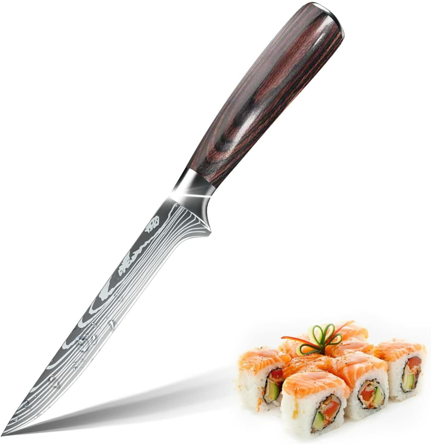Boning Knife - 6 Inch Fillet Knife, Ultra Sharp German High Carbon ...