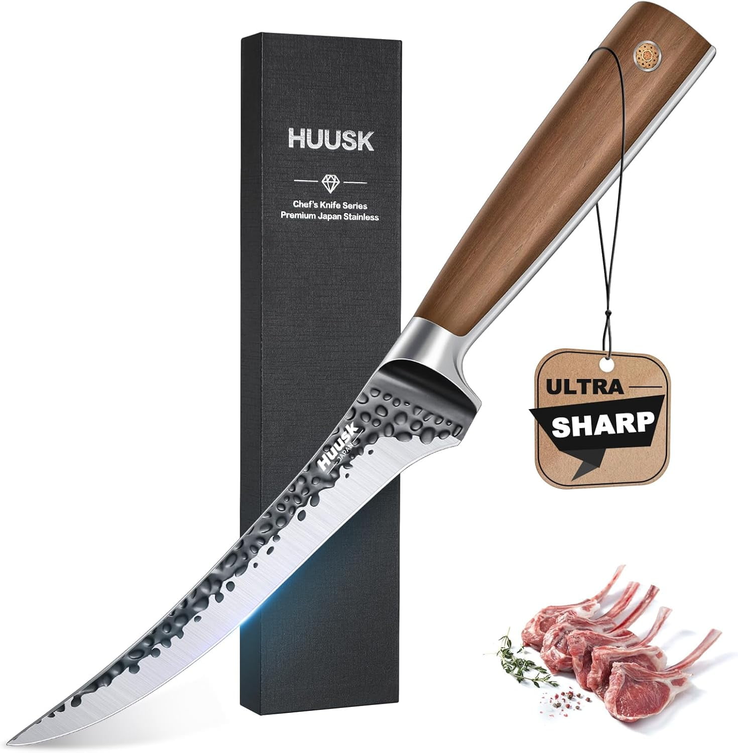 Boning Knife 6 Inch Fillet for Meat Brisket Trimming Japan Hand Forged ...