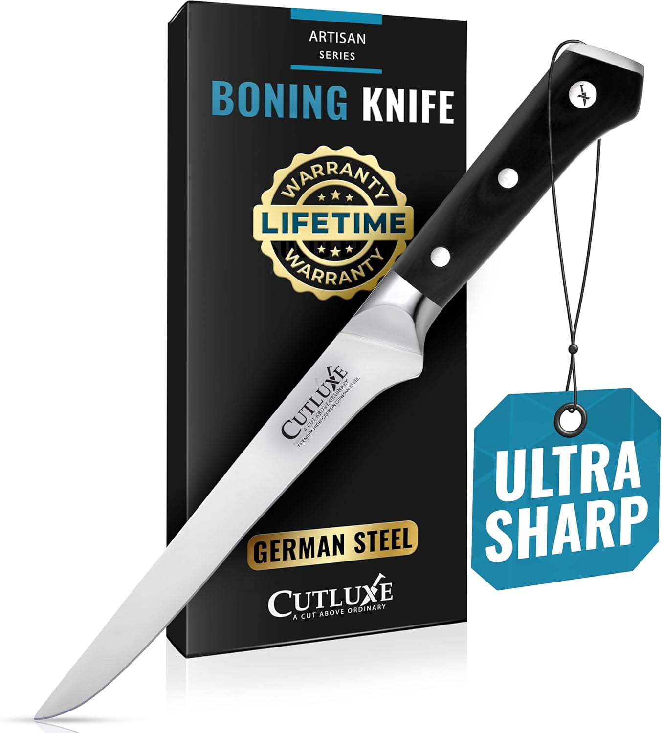 Boning Knife – 6" Razor Sharp Fillet – High Carbon rman Steel – Full ...