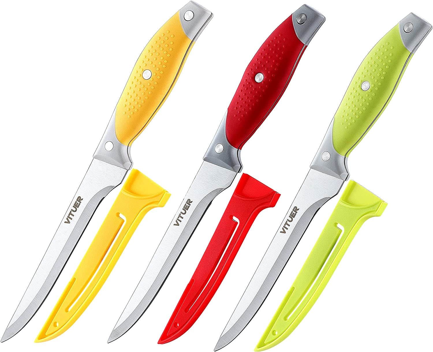Boning Knife, 6PCS Fillet Knives (3PCS Filet Knives and 3PCS Knife ...