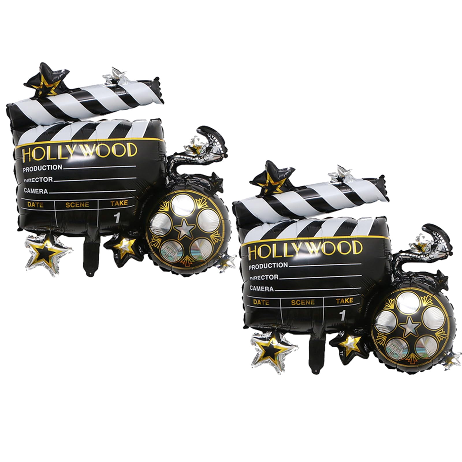 BoningNEW 2 Pcs Cine RRF12 Camera Mylar Foil Movie Night for Birthday ...
