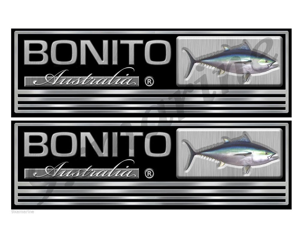 Bonito Boat Custom Sticker 10 " long Two Sticker Set - Walmart.com