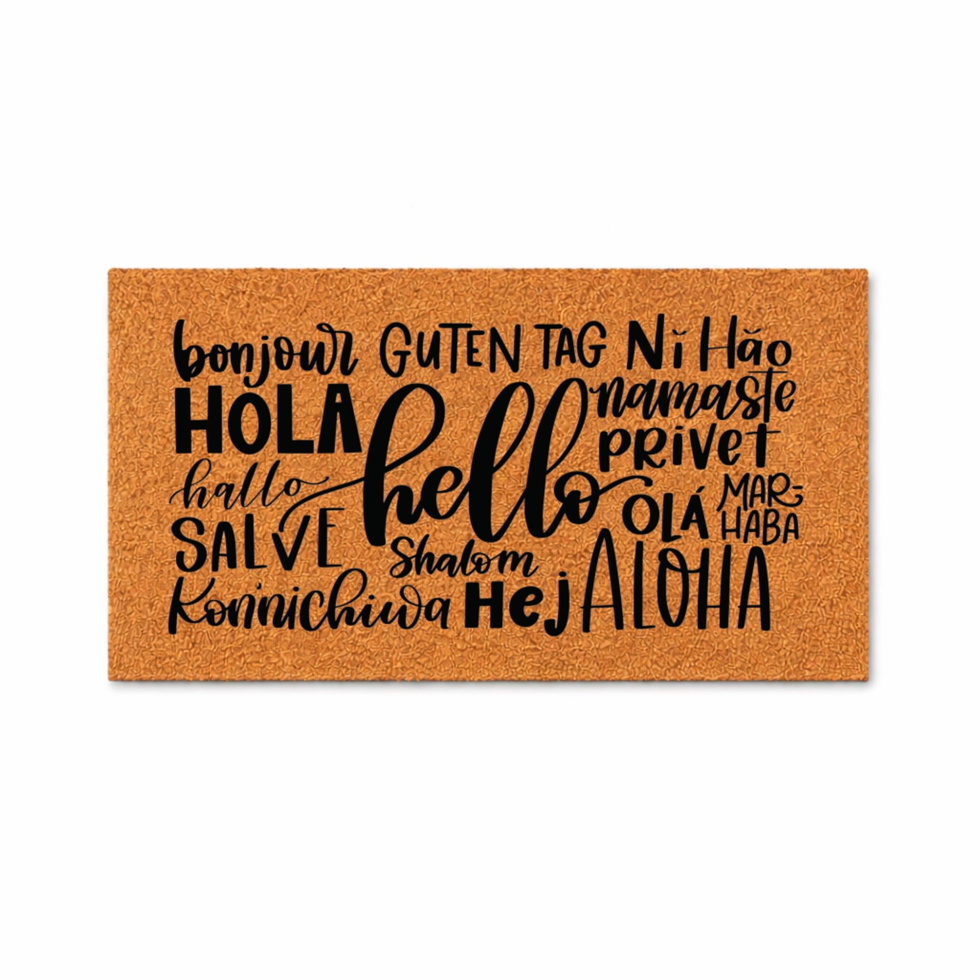 Bonjour, GUTEN TAG, Ni H?o, HOLA, Namaste, Prive?, Hallo, Hello, OLÁ ...