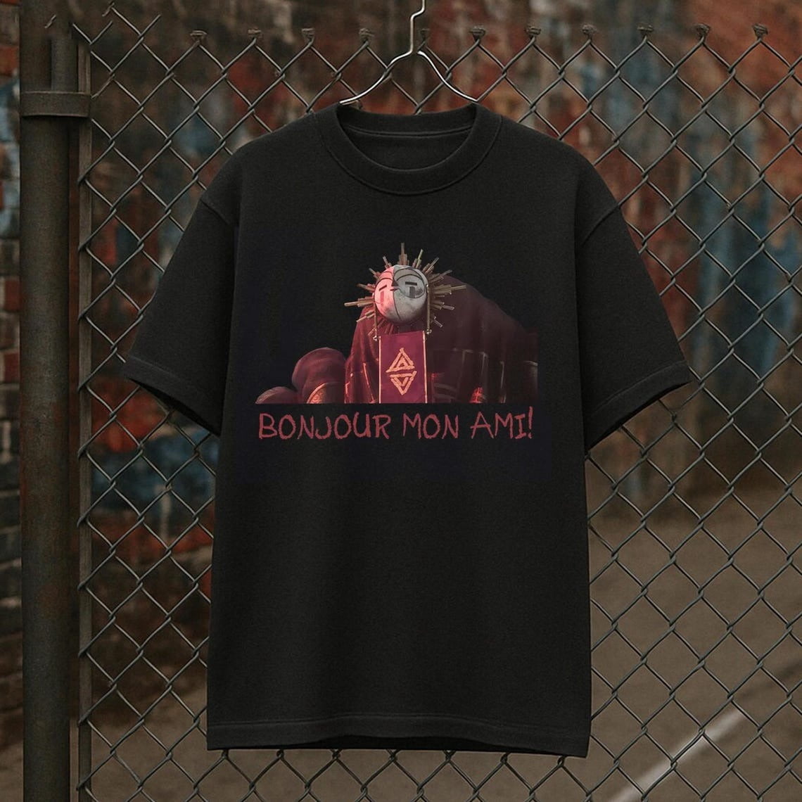 Bonjour Mon Ami Esquire Shirt, Expedition 33 Tee, RPG Gamer Shirt, Dark ...