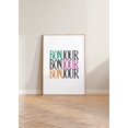 Bonjour Print Bold Print Typography Print Bonjour Hello Print Hallway ...