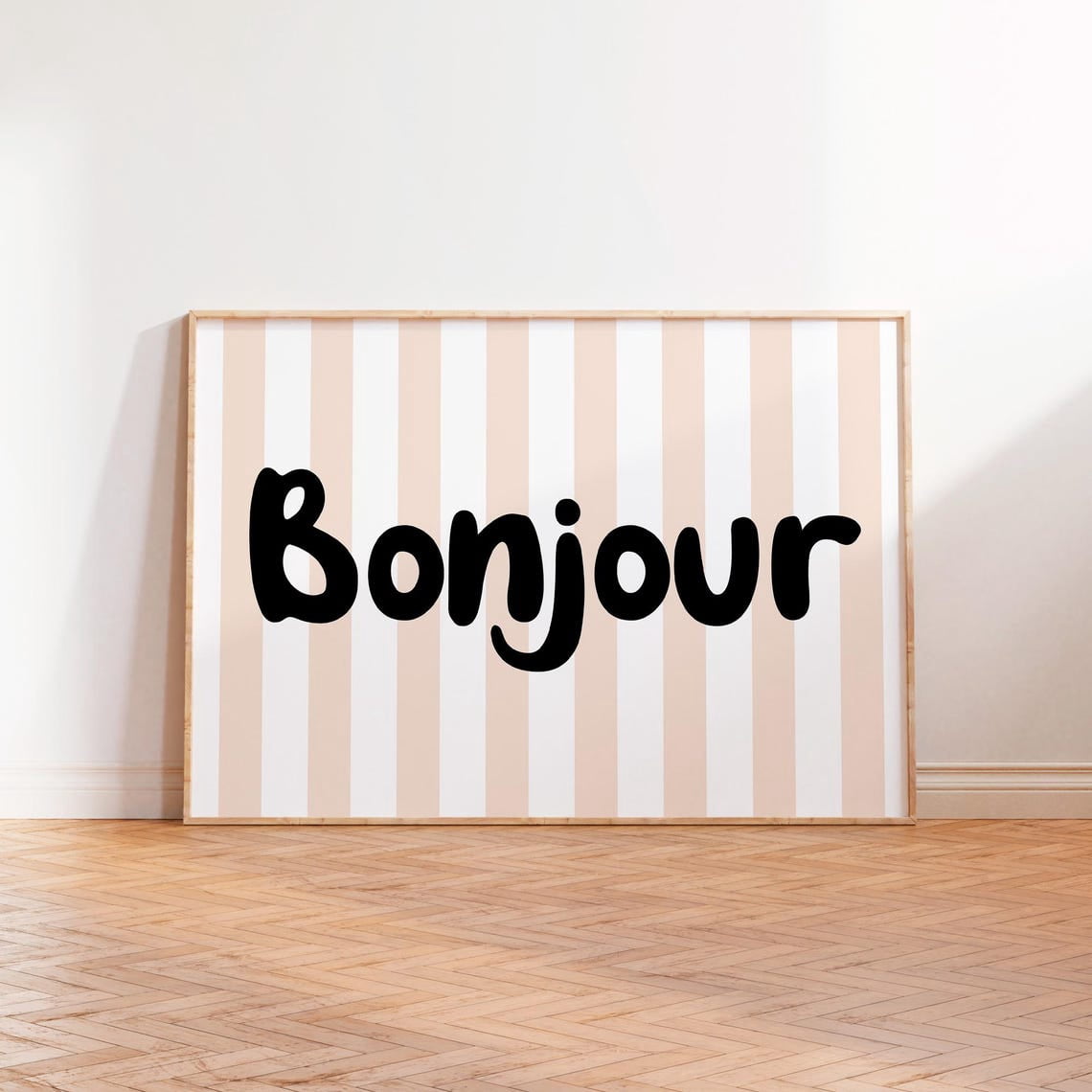 Bonjour Wall Art Poster Poster, Typography Poster, A5 A4 A3 A2 A1 ...