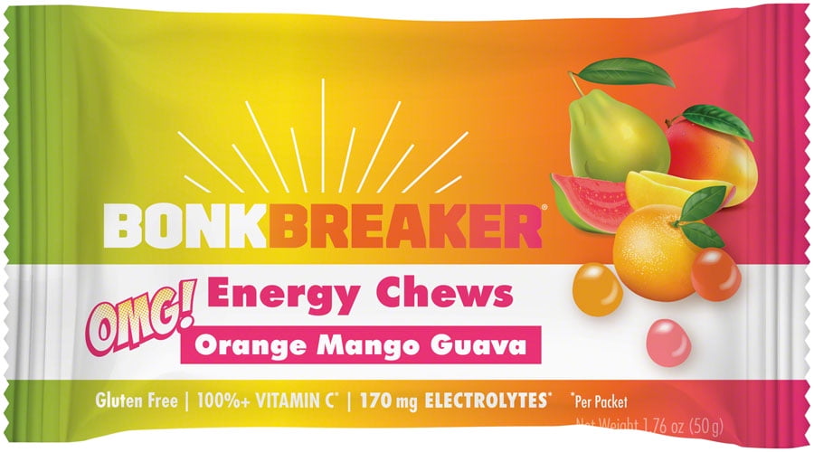 Bonk Breaker Energy Chews - OMG Orange/Mango.Guava, Box of 10 Packs ...