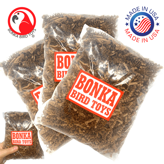 Bonka Bird Toys 1574 Pk3 Natural Crinkle Paper Shred Nest DIY Craft ...