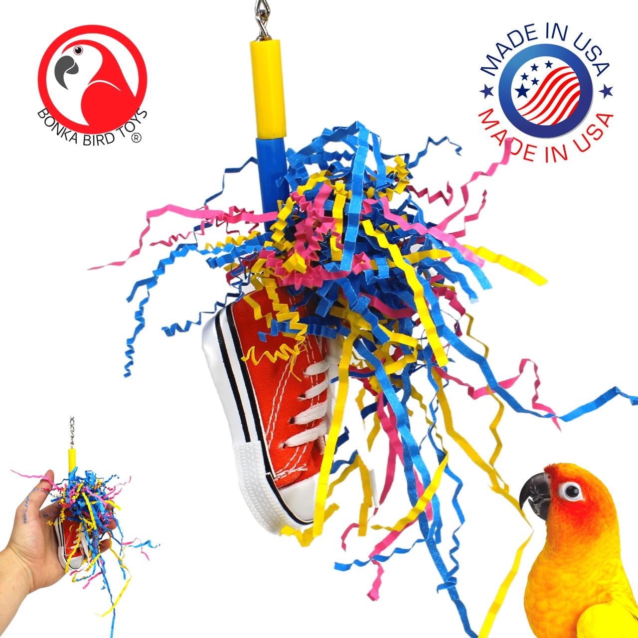 Bonka Bird Toys 1717 Shoo Shred Small Bird Toy - Walmart.com