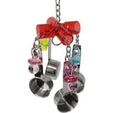Bonka Bird Toys 1929 Small Clacker Stainless Steel Acrylic Colorful ...