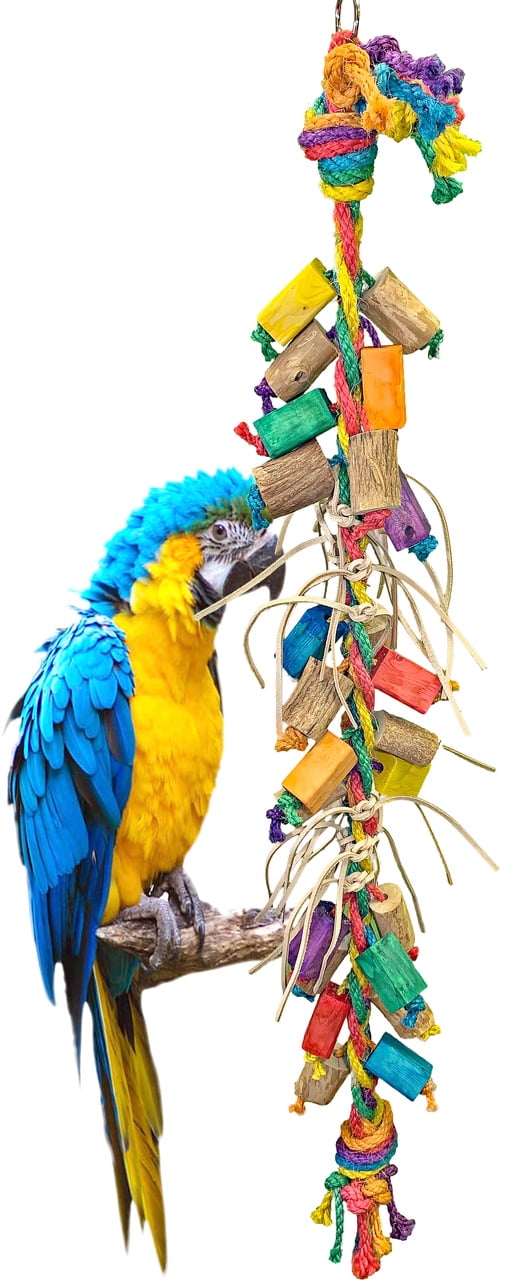 Bonka Bird Toys 3211 Mr. Monster Braid Huge Bird Toy Parrot Cage ...