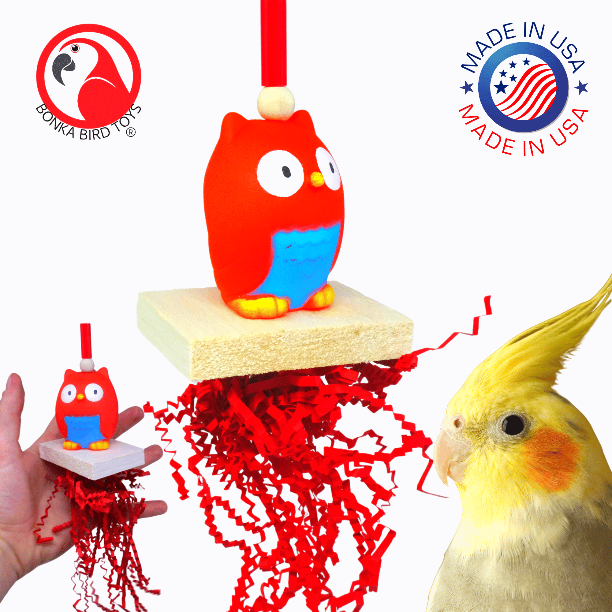 Bonka Bird Toys Balsa Farm Style: 2893 Balsa Owl - Walmart.com