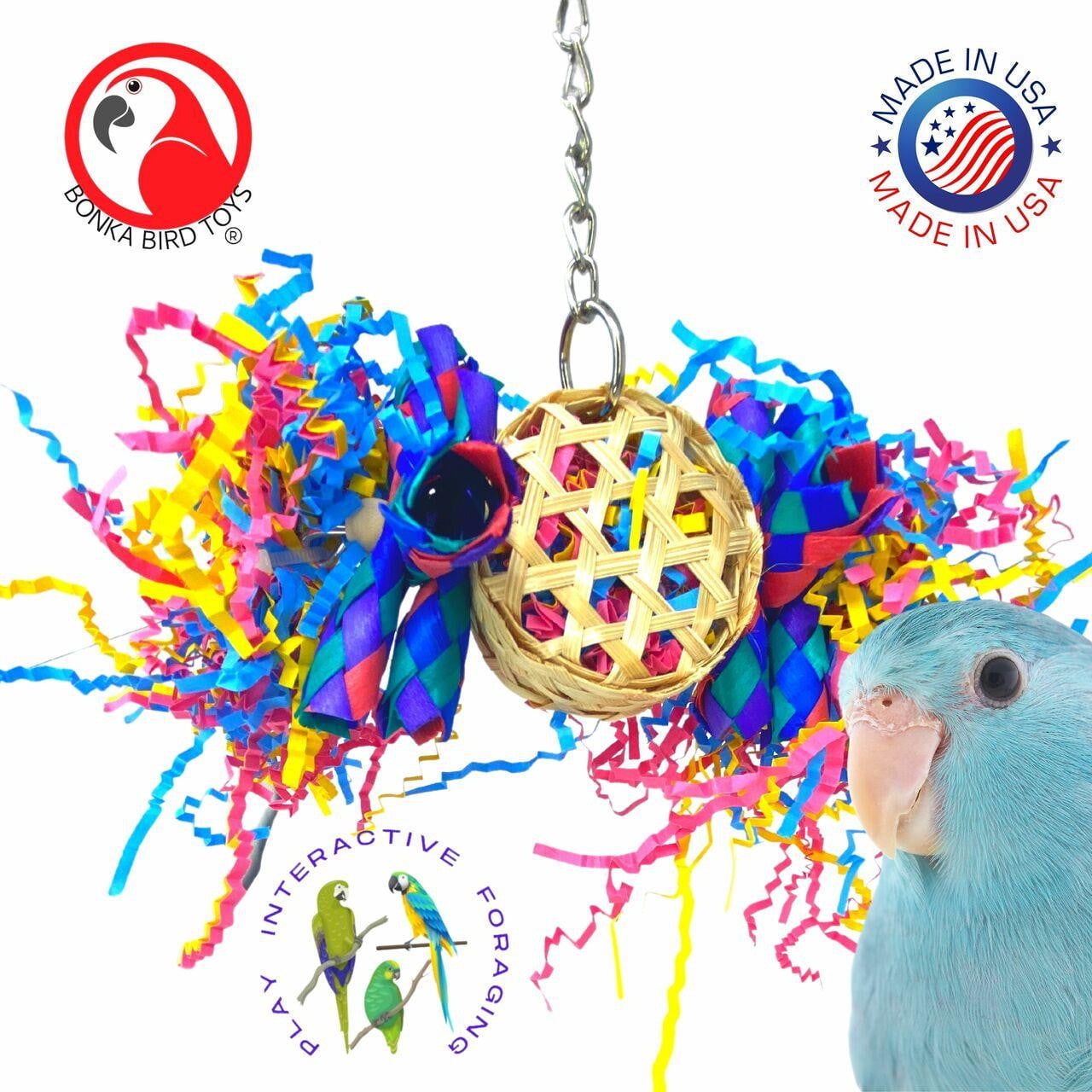 Bonka Bird Toys Round Baskets (Small) - Walmart.com
